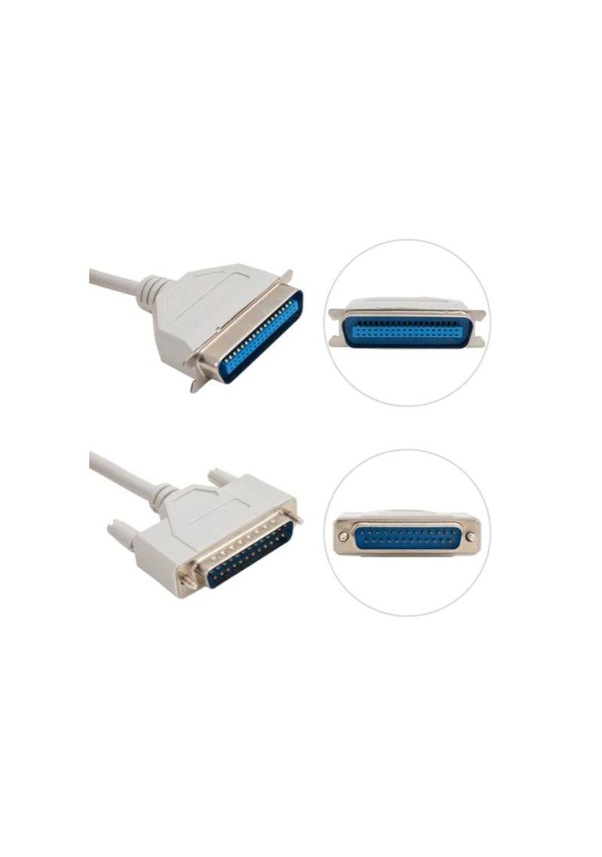 25 pin paralel lpt yazıcı kablo 3 metre 25 pin erkek lpt kablo ...