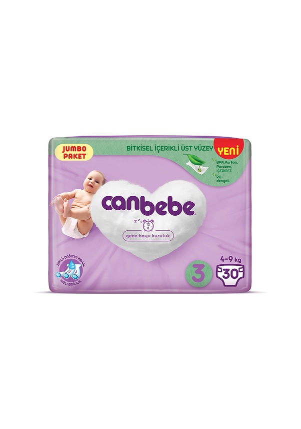 Canbebe Bebek Bezi 3 Numara Midi Jumbo Paket 30 Adet Fiyatları ve ...