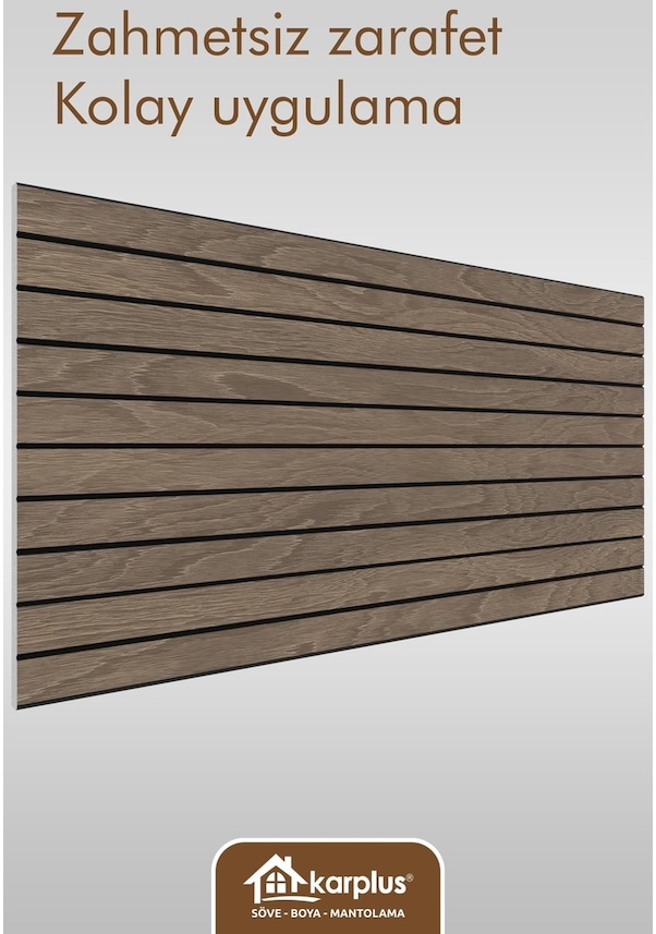 Karplus Ahşap Görünümlü Strafor Duvar Kaplama Paneli Isı Ve Ses Yalıtımlı 300-112 - 50x100 ...