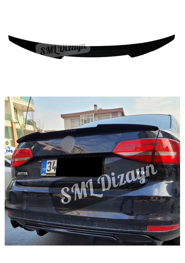 Volkswagen Jetta Yarasa Spoiler Parlak Siyah Jetta Arka Spoyler ...