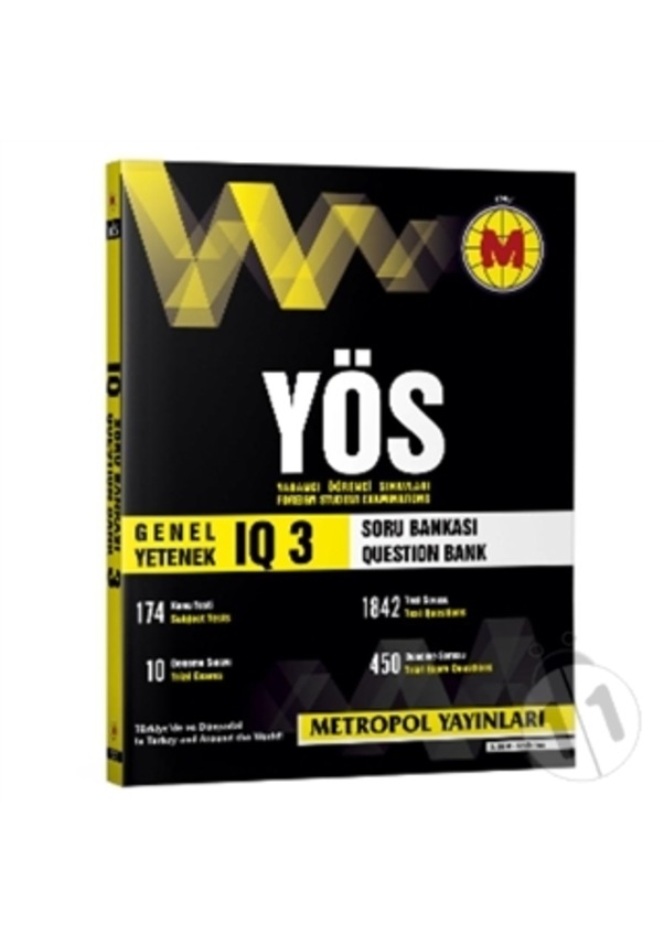 Metropol Yayınları Yös Iq Soru Bankası-3 Fiyatları ve Özellikleri