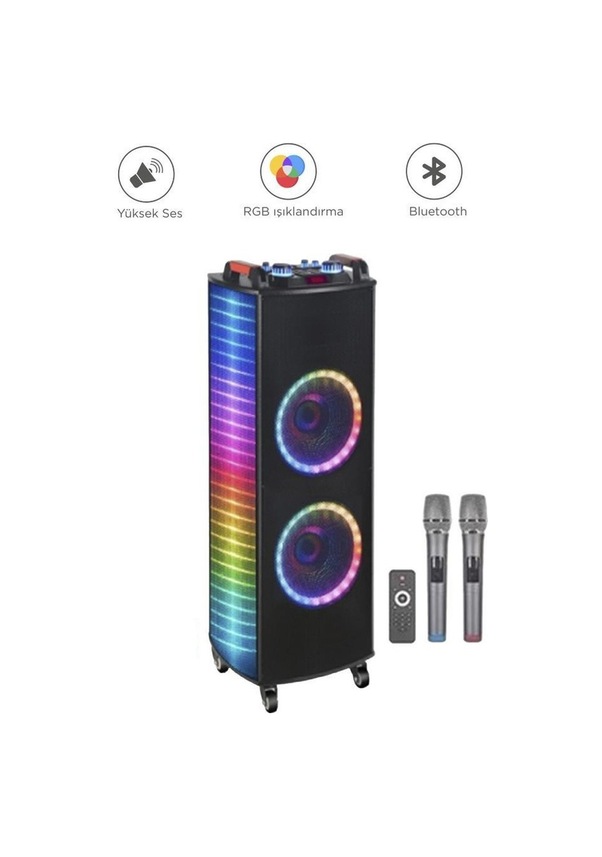 Torima NDR-1010S Taşınabilir RGB Işıklı Mikrofonlu Kumandalı Bluetooth Hoparlör Siyah Fiyatları ...
