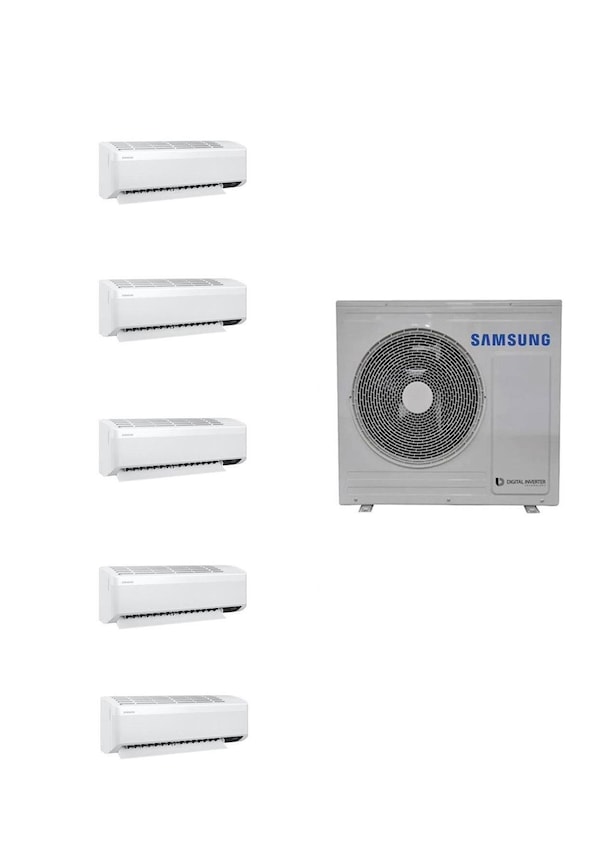 Samsung WindFree Multi AJ100TXJ5KH/EA 1 Dış + 5 İç Ünite (9+9+9+9+9 ...