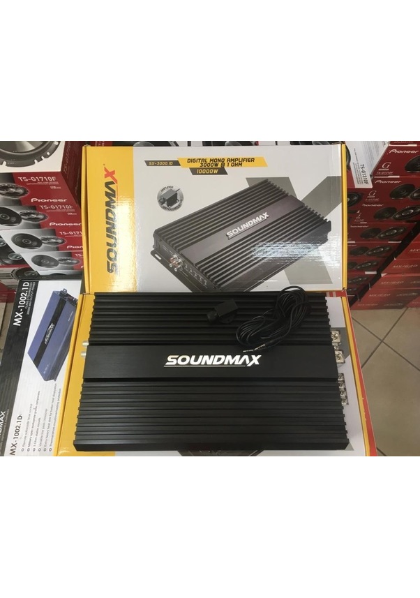 Soundmax Sx-3000.1D Mono Amfi 10.000 Watt Bas Kontrol Aparatlı ...