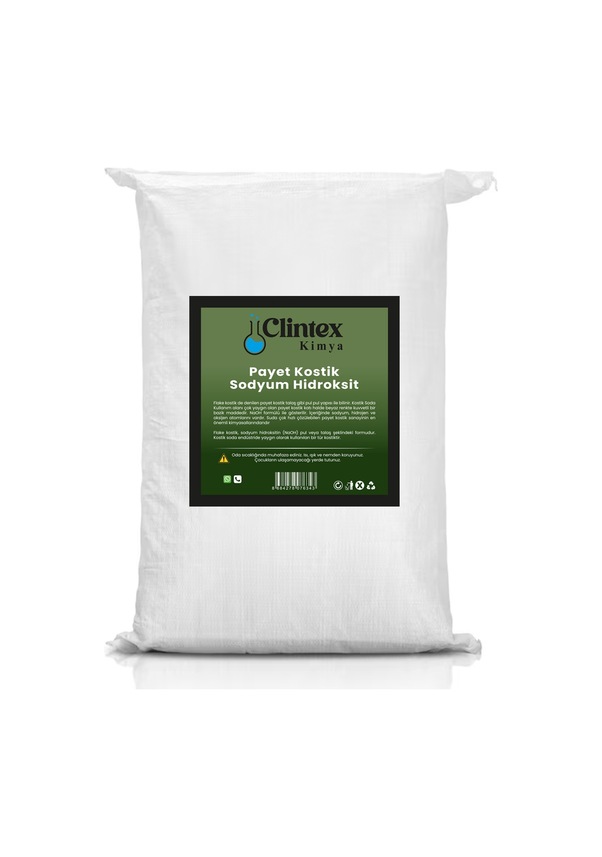 Clintex Kimya 1 KG Payet Kostik Sodyum Hidroksit Fiyatları ve Özellikleri