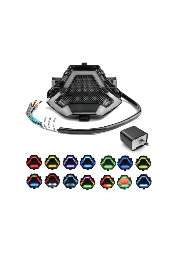Padalink Yamaha R3 Rgb Arka Stop Lambası - 14 Işık Modu, Uzaktan ...