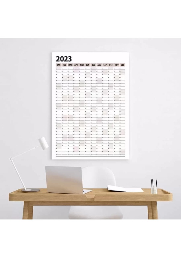 2025 Yıllık Planlayıcı Duvar Takvim Bej Yearly Wall Planner - Boyut: 50x70cm Fiyatları ve ...