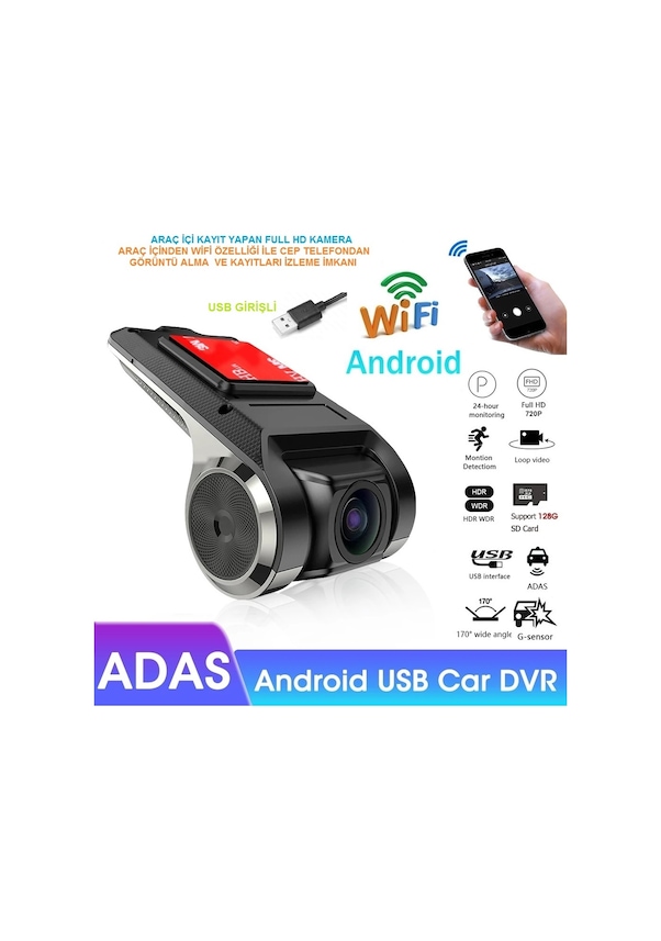 ARAÇ İÇİ KAYIT YAPAN (WİFİ -ADAS) ÖZELLİKLİ HD KAMERA Fiyatları ve ...