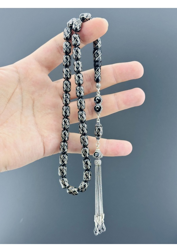 Muri Tesbih İbrahim Muştu Erz Oltusu Gümüş İşlemeli ve Püsküllü Kapsül ...