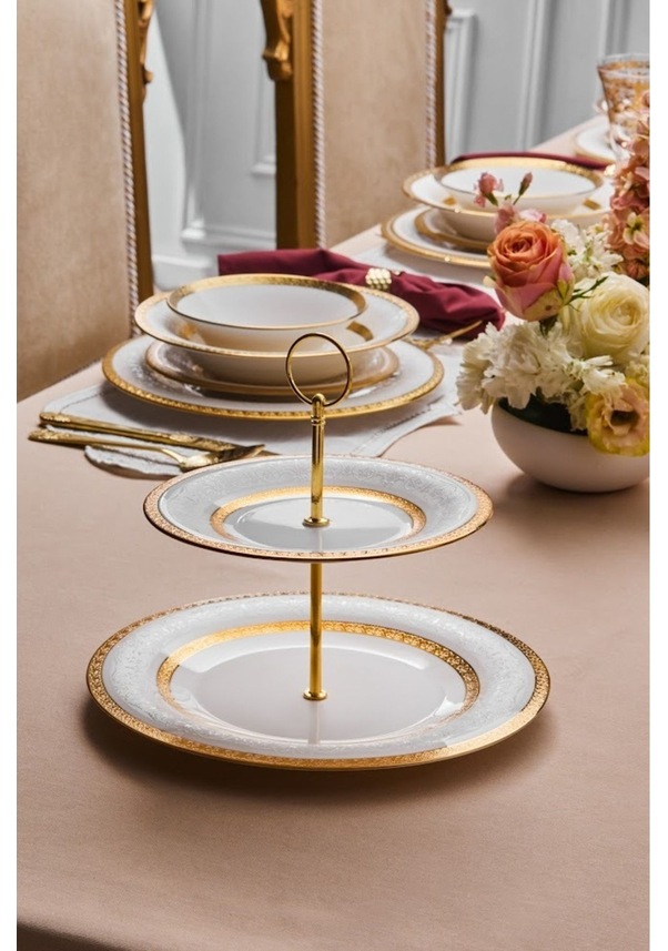 Karaca Royal Bone Victoria Katlı Kurabiyelik Gold Fiyatları ve Özellikleri