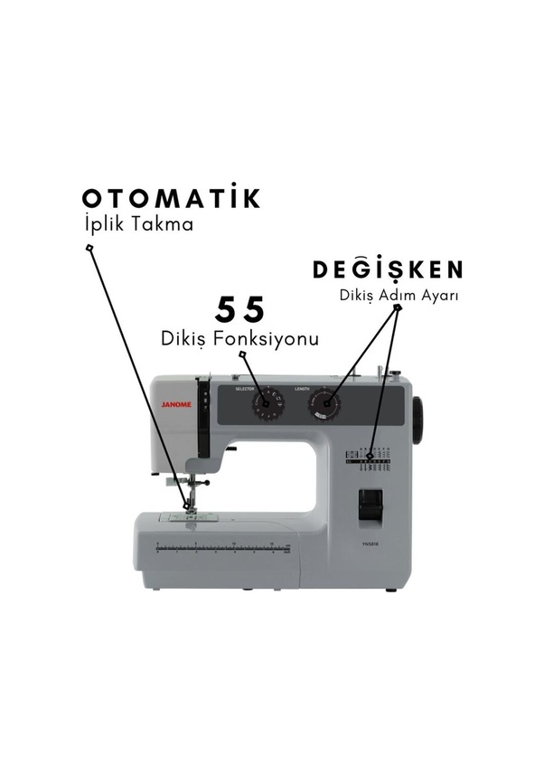Yn5818 Dikiş Makinesi Ev Tipi Özel Seri Fiyatları ve Özellikleri
