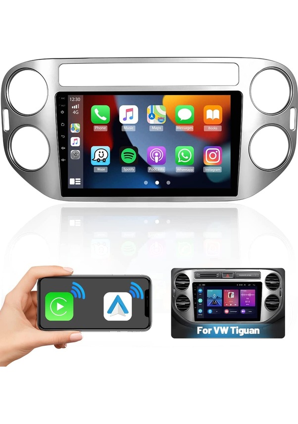 Volkswagen Tiguan Old 2006-2016 Android 6 Gb Ram + 128 Gb Rom Carplay ...