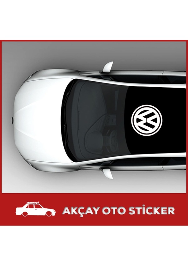 Volkswagen Sunroof Sticker Volkswagen Sticker Oto Sticker Mavi-15Cm X ...