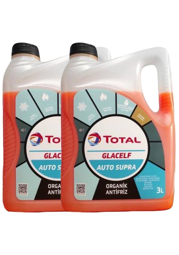 Glacelf Auto Supra Antifriz Kırmızı 3 Litre 2021 Üretim 2 Adet ...