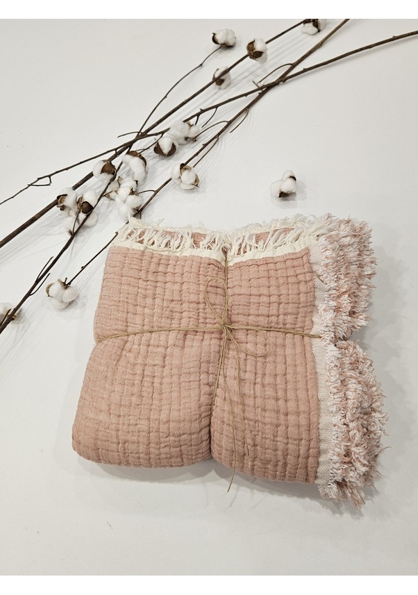 Gidia Pembe 7 Katlı Çift Taraflı Dolgulu Müslin Bebek - Çocuk ...