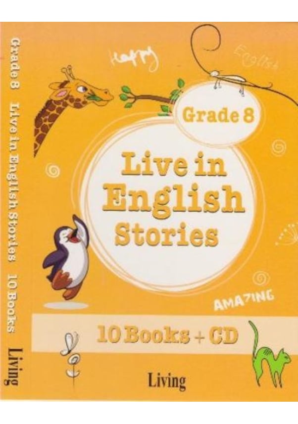 Grade 8 Live in English Stories-10 Books CD - Seval Deniz - Living ...