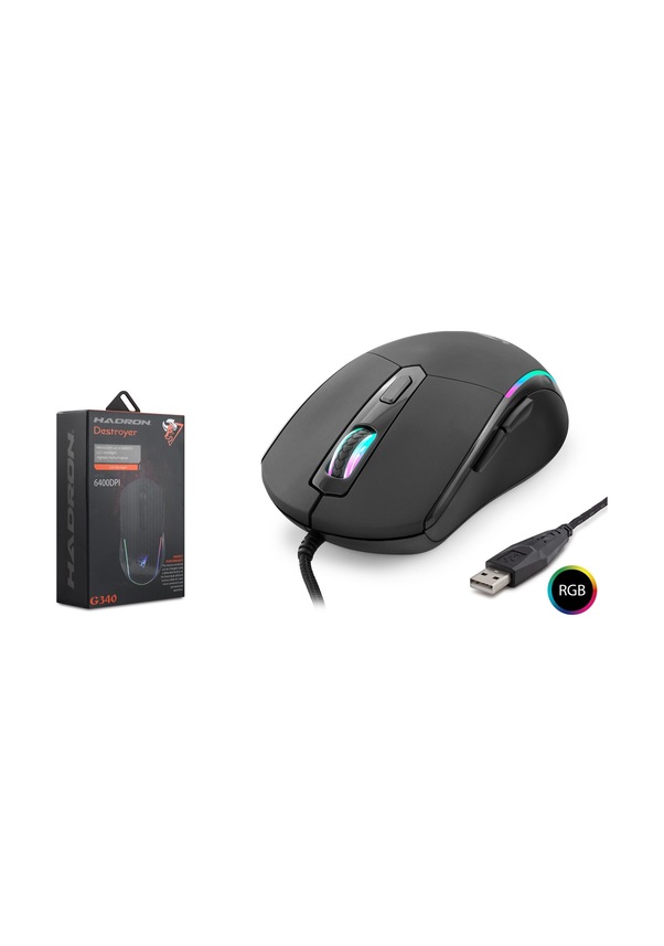 Hadron Destroyer G340 Kablolu 6400 Dpı RGB Oyuncu Mouse Siyah Fiyatları ...