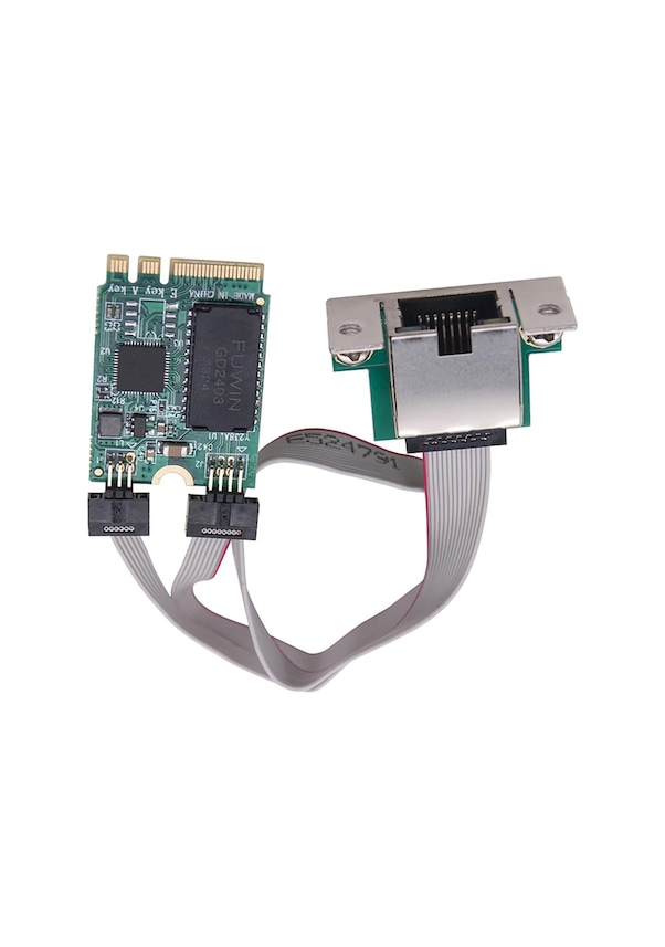 Rtl8125b Yonga Seti M.2 A+e Tuş Tek Rj45 Bağlantı Noktası Adaptör Kartı ...