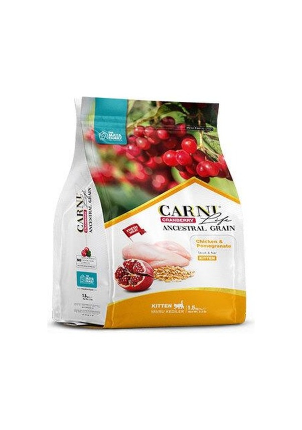 Carni Life Cranberry Ancestral Grain Chicken & Pomegranate Yavru Kedi ...