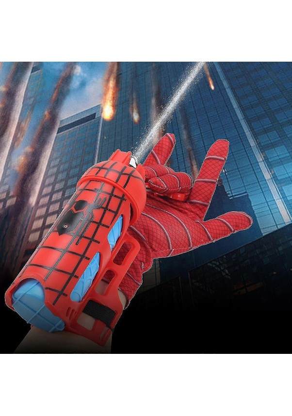 Örümcek Adam Eldiven Web Shooter Kahraman Başlatıcısı Bilek Oyuncak Seti Örümcek Adam Bracers ...