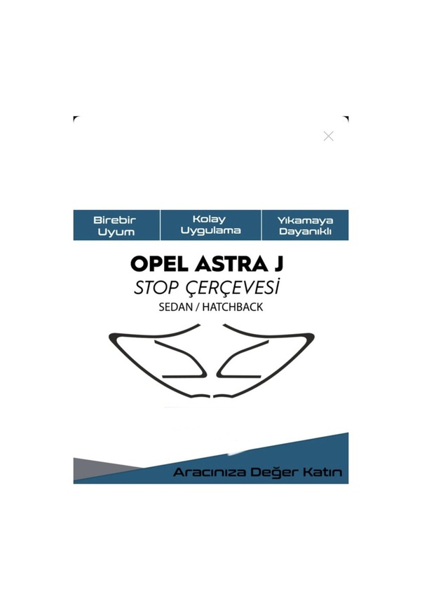 Opel Astra J Stop Çerçeve Kaplama Sticker Sedan-Mat Siyah Fiyatları ve ...