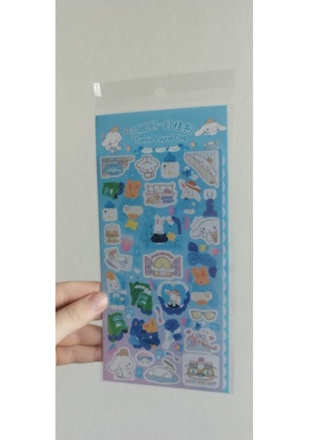 Sanrio Kawai Cinnamoroll Sticker Anime Sticker 1 Kart Hediyelik ...