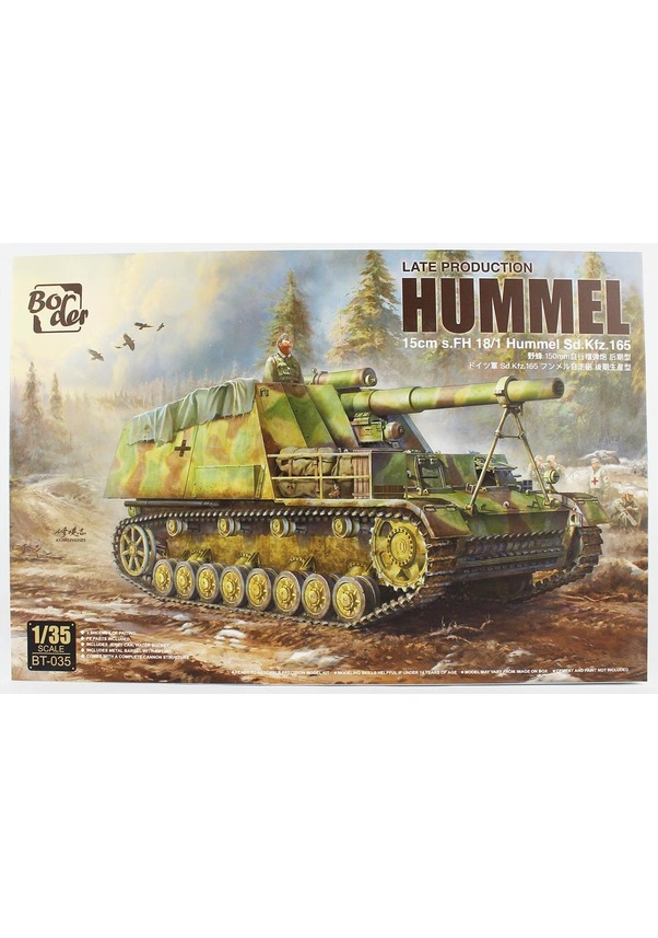 Border Bt-035 1/35 Ölçek, 15cm S.fh 18/1 Hummel Sd. Kfz. 165 Geç Dönem ...