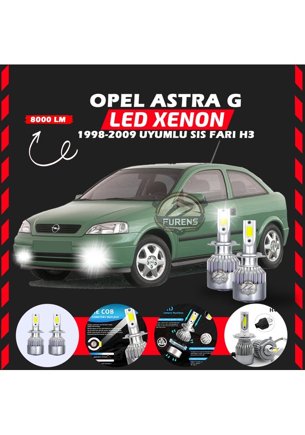 Opel Astra G 1998-2009 Sis Farı Uyumlu Şimşek Etkili Led Xenon ...