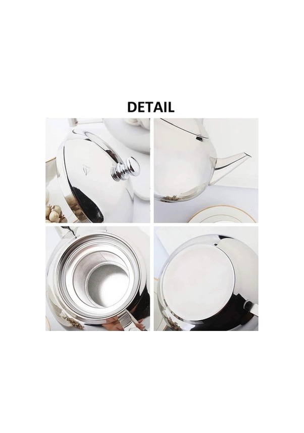 Maoyaya Demlikli Çaydanlık 2 Lt Paslanmaz Çelik Çay Yaprağı Filtreli ...