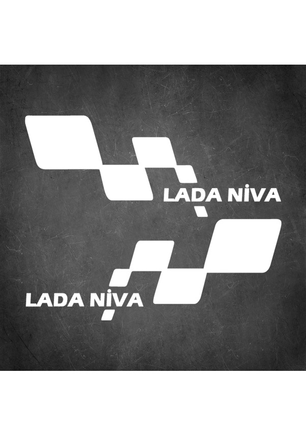 2 Adet Lada Niva Sticker - Lada Sticker - Kapı Altı Sticker - 20cm X ...