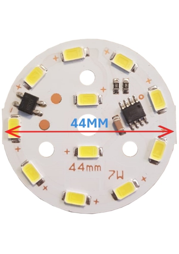 220 Volt 7 Watt Smd 5630 Ledli Hazır Led Modül 44 Mm Gün Işığı (3 Adet ...