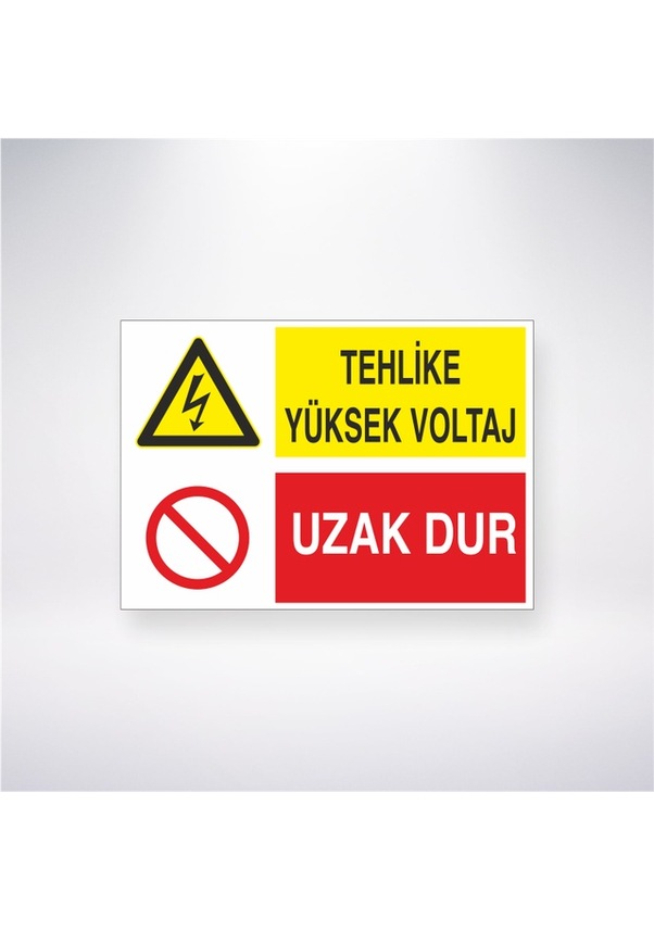 Tehlike Yüksek Voltaj Uzak Dur 21x28 Arkası Yapışkanlı Sticker 1144 x ...