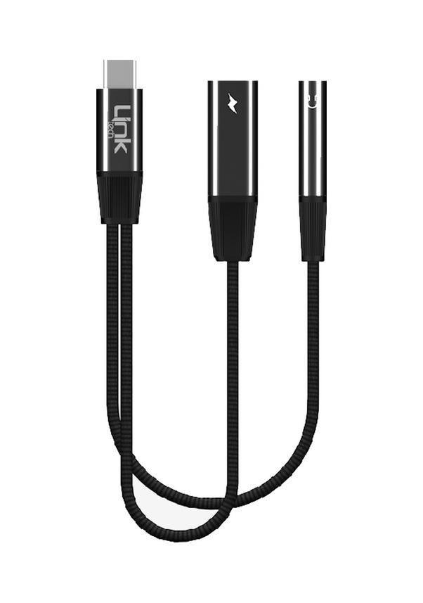 Linktech A202 Type-c To Type-c + 3.5mm Jack 65w 2in1 Dönüştürücü ...