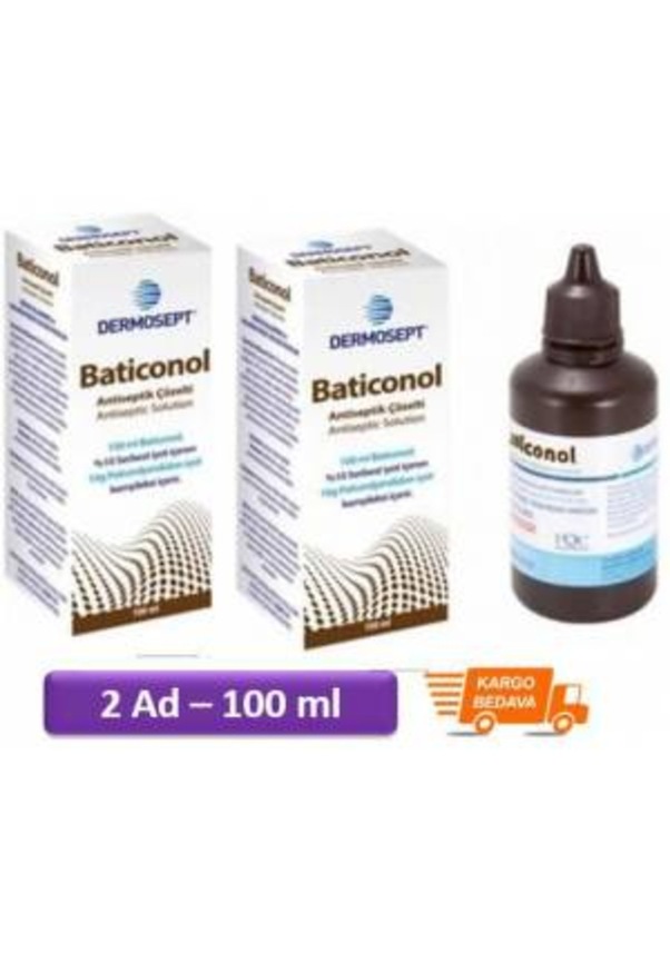 Baticon-Batikon-Baticonol Antiseptic Çözelti100Ml Dermosept2 Adet ...