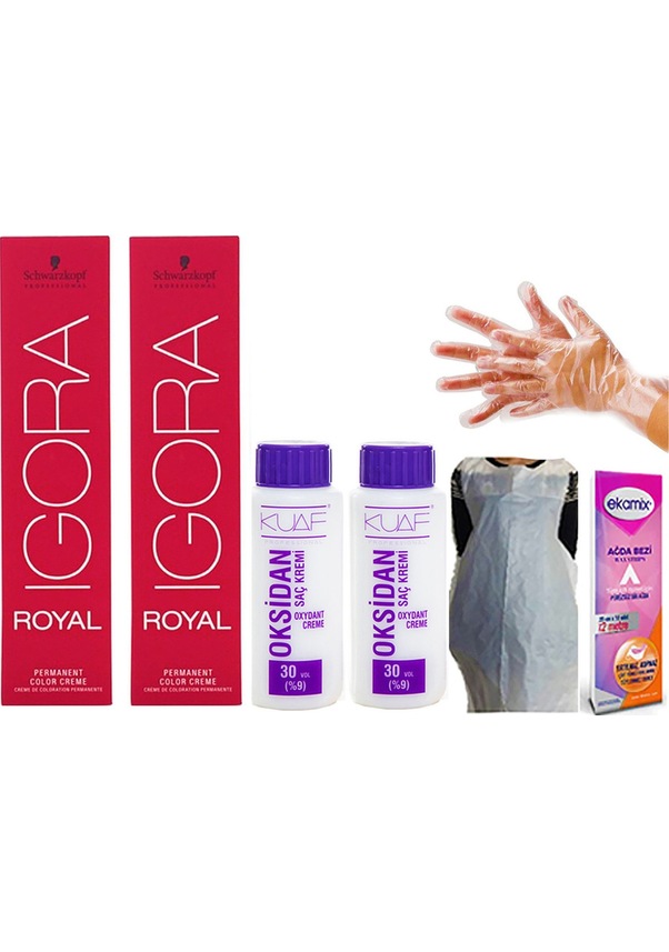 Igora Royal 9 - 98 Sarı Viyole Kızıl 2Adet+Oksidan 30Vol 2Adet 9.98 ...