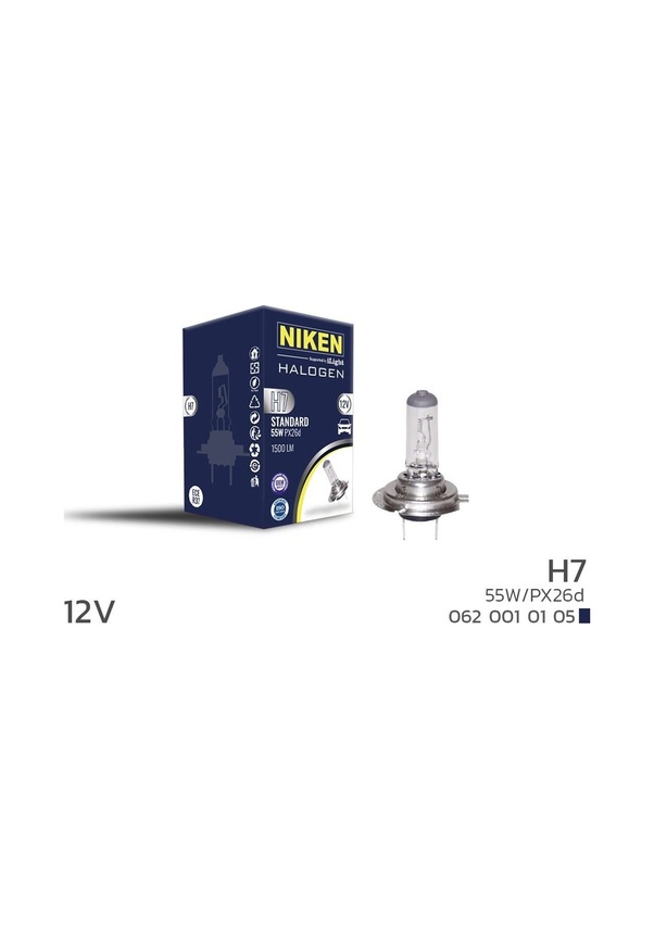 Niken 12v H7 55w Halojen Ampul Px26d - Ekolmaks Fiyatları ve Özellikleri