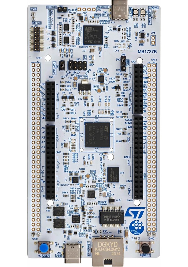 St Nucleo-h7s3l8 Stm32 Geliştirme Kartı Stm32h7s3l8 600mhz Arm Cortex-m7 Cpu Fpu 64kb Bootflash ...