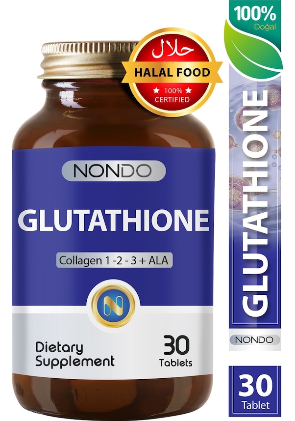 Nondo Glutatyon 30 Tablet Glutathione Kolajen 1-2-3 Alfa Lipoik Asit Bromelain Hyaluronik Asit ...