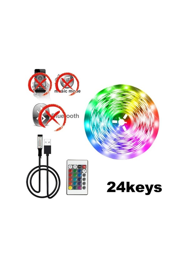 Led Şerit Işık Fita Rgb 5050 Luces Dize Esnek Lamba Bant Dc5v Bluetooth ...