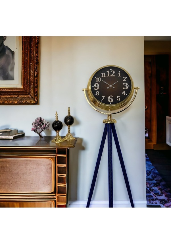 Gold Metal Ofis Salon Otel Ayaklı Seyyar Saat B25 Fiyatları ve Özellikleri