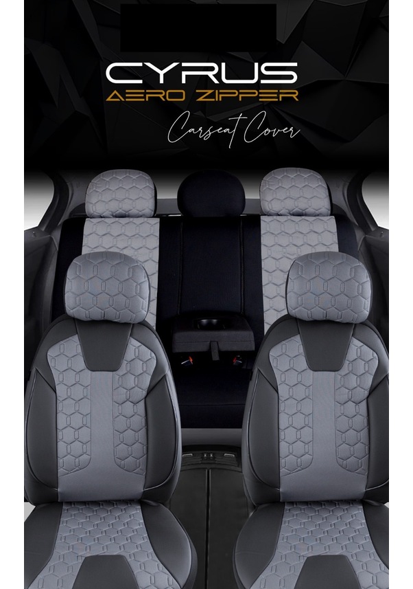 Toyota Yaris Cross Yarı Deri Oto Koltuk Kılıfı Ön Arka Set Cyrus Siyah ...