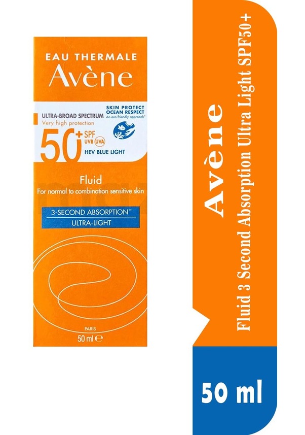 Avene Fluid 3 Second Absorption Ultra Light Güneş Kremi SPF50+ 2 x 50 ML Fiyatları ve Özellikleri