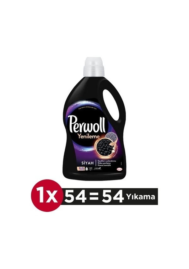 Perwoll Siyah Renkliler için Sıvı Çamaşır Deterjanı 54 Yıkama 2.97 L ...