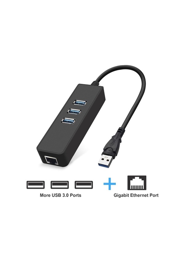 Usb 3.0 To Ethernet Gigabit Rj45 3 Port Hub Çoklayıcı Adaptör Fiyatları ...
