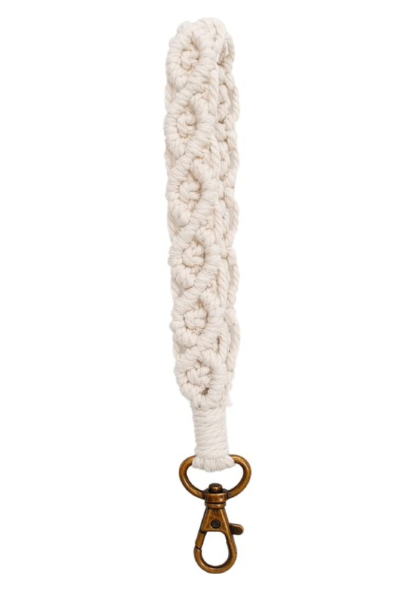 Macrame Keychain Wristlet Keycha Kadınlar İçin Anahtarlar İçin Kileyler ...