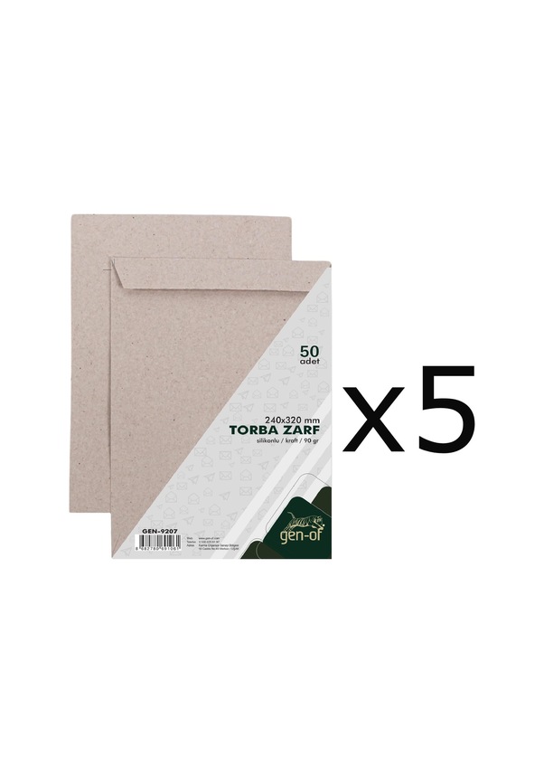 Gen-Of A4 Torba Zarf 24x32 CM Kraft 90 G Silikonlu 250 'Li Fiyatları ve ...