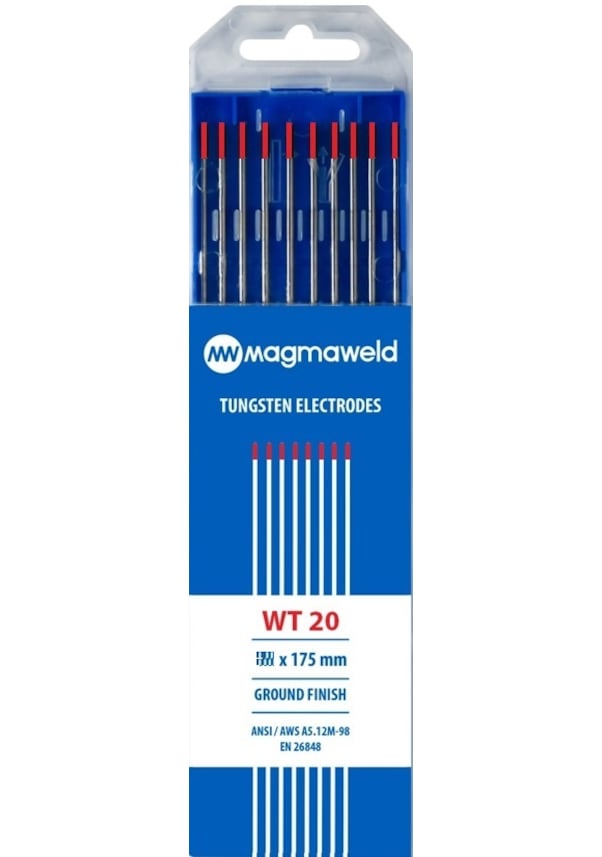 Magmaweld Tungsten Elektrod Kırmızı (WT-20) 1.6x175 MM - 10 Adet/Paket 7018000116 Fiyatları ve ...