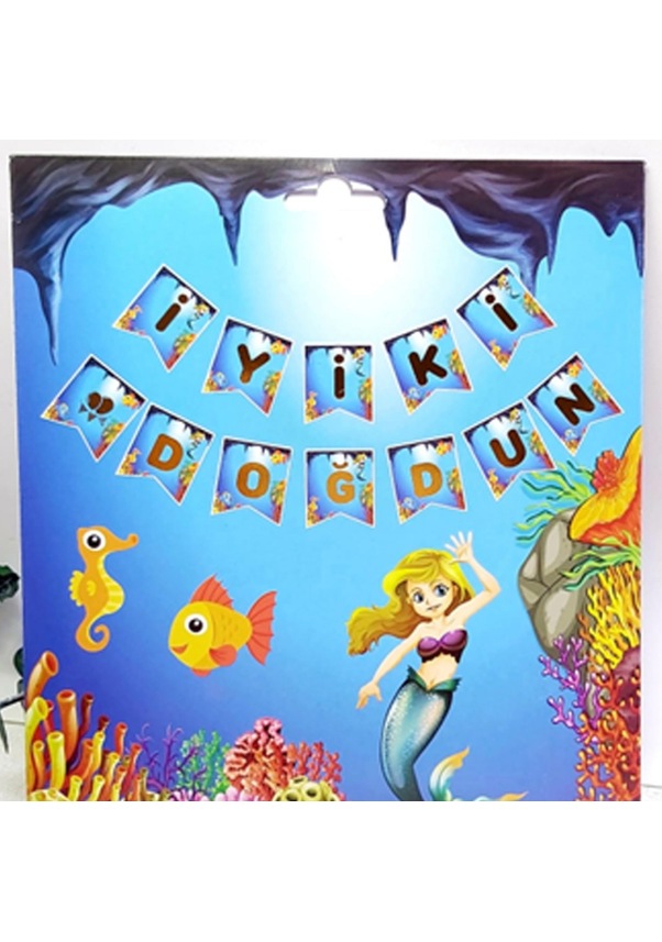 Deniz Kızı Ariel İyi Ki Doğdun Banner Fiyatları ve Özellikleri