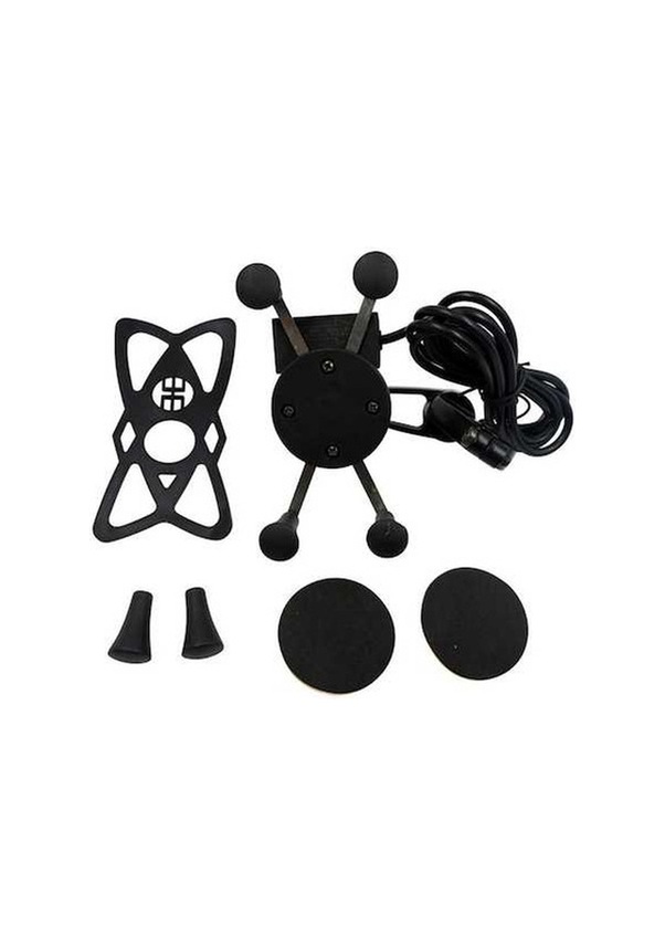 Haikou X Usb Tutucu Telefon Şarj Motosiklet Kelepçe Kavrama Evrensel ...