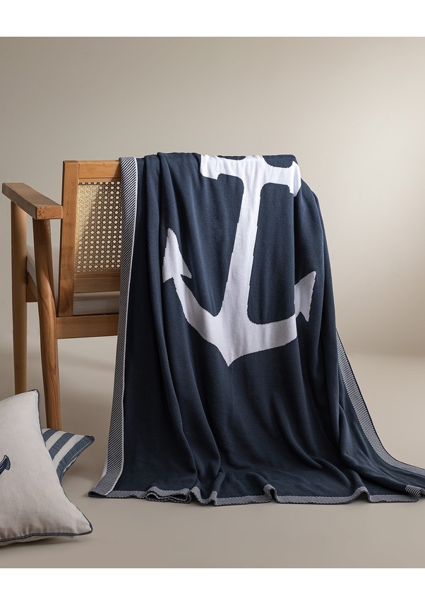Madame Coco Anchor Triko Battaniye Bat0000000051130 X 170 Cm-lacivert ...
